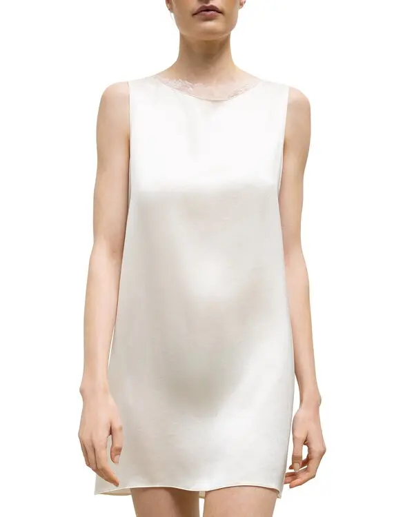 LESET Barb Lace Trim Sleeveless Dress