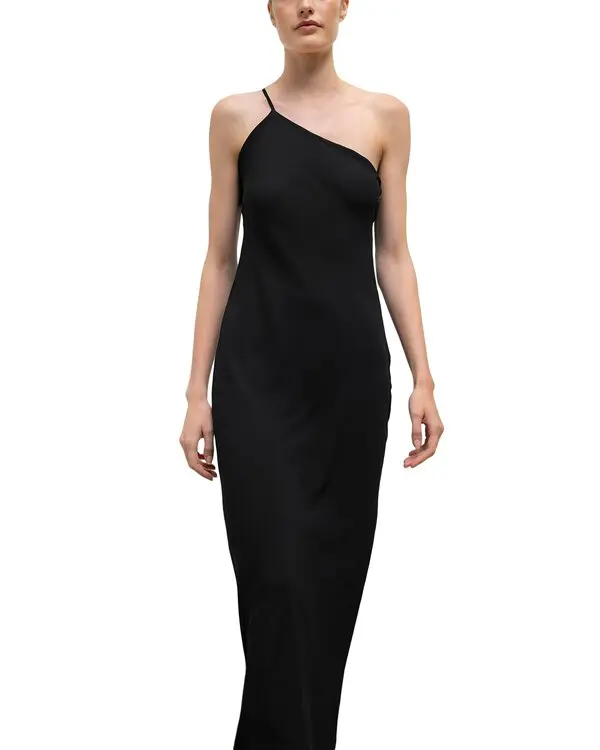 LESET Ari One-shoulder Maxi Dress