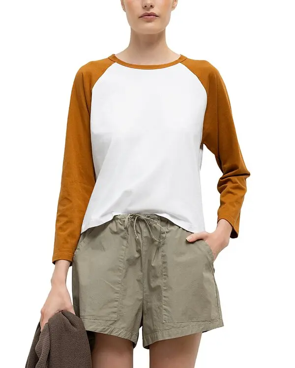 LESET Margo Baseball Tee - White/copper