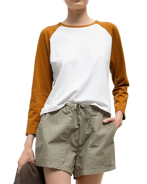 LESET Margo Baseball Tee - White/copper