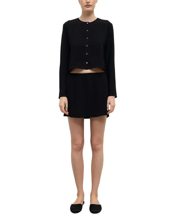 LESET Ari Crop Cardigan Sweater