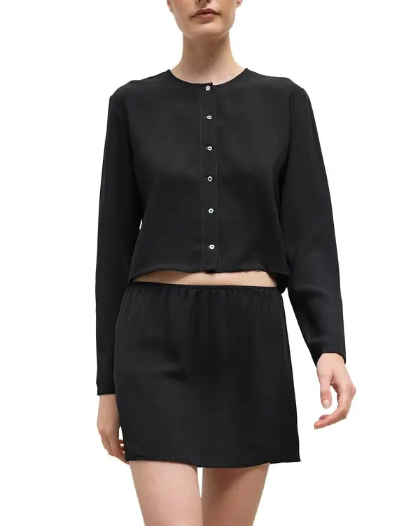 LESET Ari Crop Cardigan Sweater