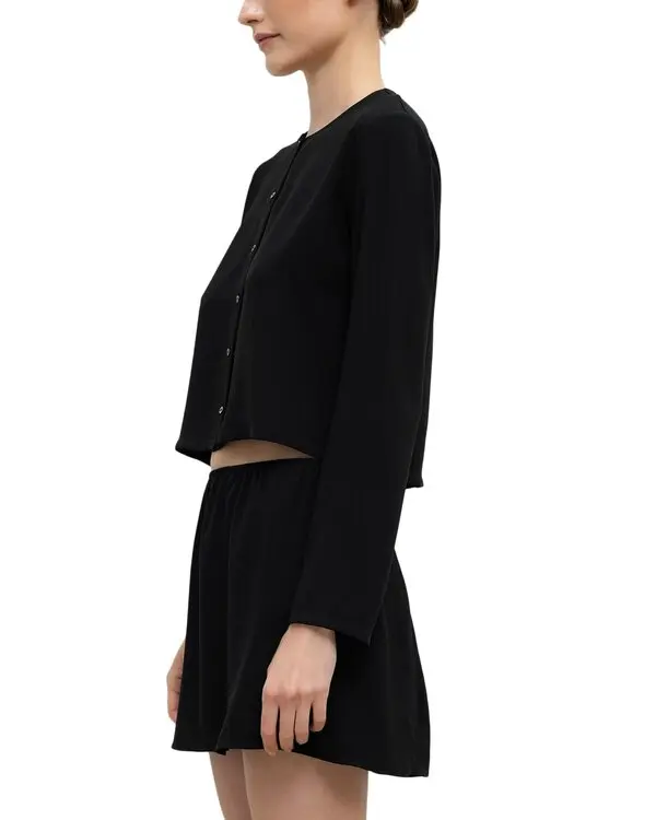 LESET Ari Crop Cardigan Sweater