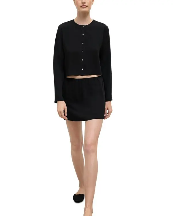 LESET Ari Crop Cardigan Sweater