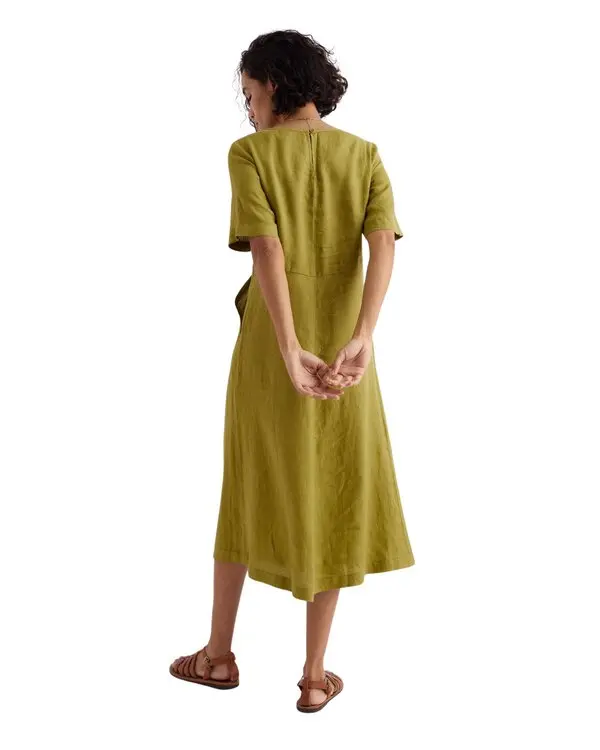 seasalt cornwall linen dress Sleeveless Grass Wave Linen Dress