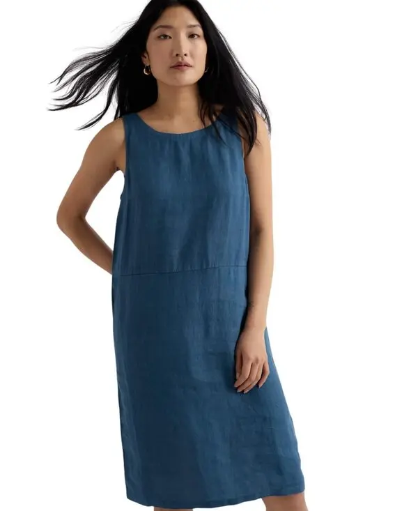 SEASALT CORNWALL Salt Weave Knee Length Pinafore Dress