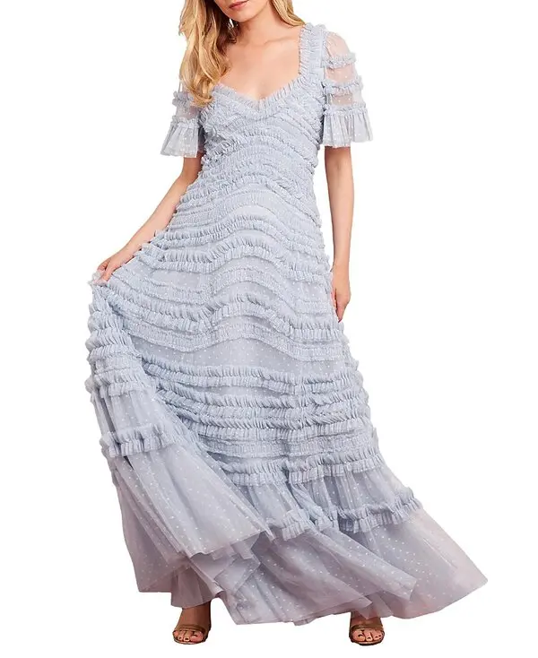 NEEDLE & THREAD Amara Ruffle Gown