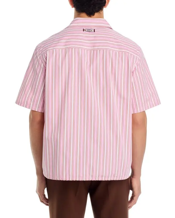 Marni Cuban Collar Stripe Shirt