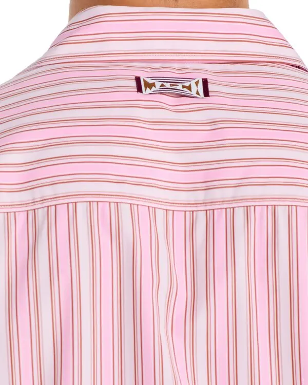 Marni Cuban Collar Stripe Shirt