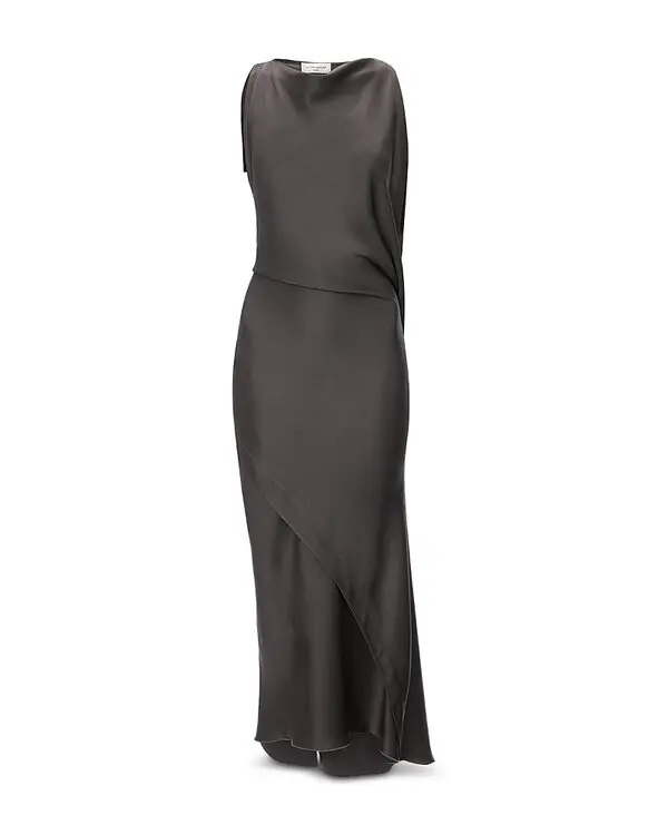 Victoria Beckham Sleeveless Draped Dress - Ore