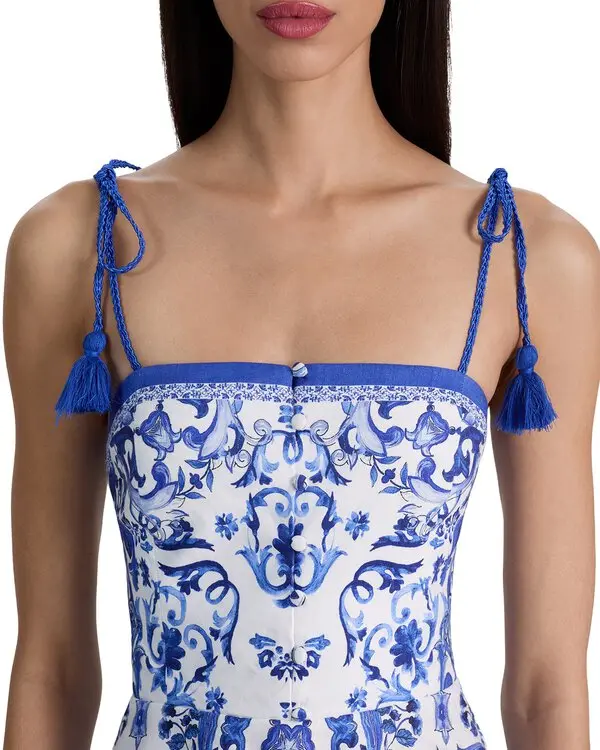 Alice + Olivia Glinda Tasseled Dress
