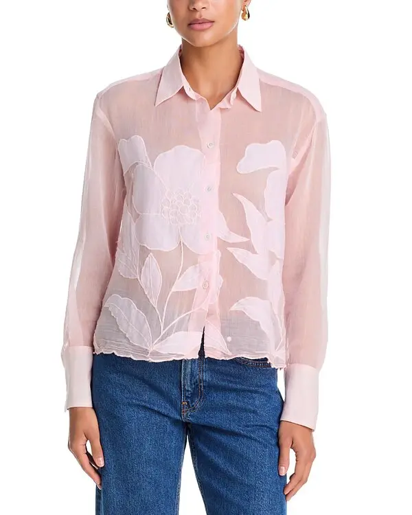 CISSA Long Sleeve Shirt - Pink Transparent Petal