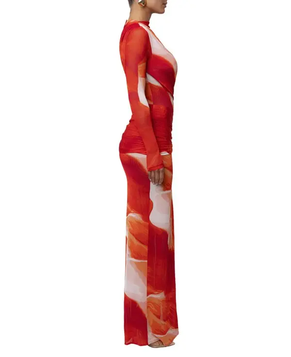 JLUXLABEL Heatwave Mesh Maxi Dress