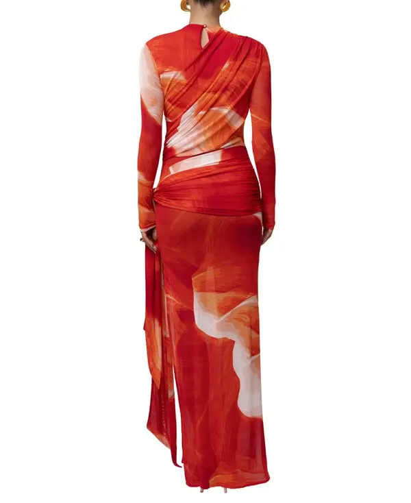 JLUXLABEL Heatwave Mesh Maxi Dress