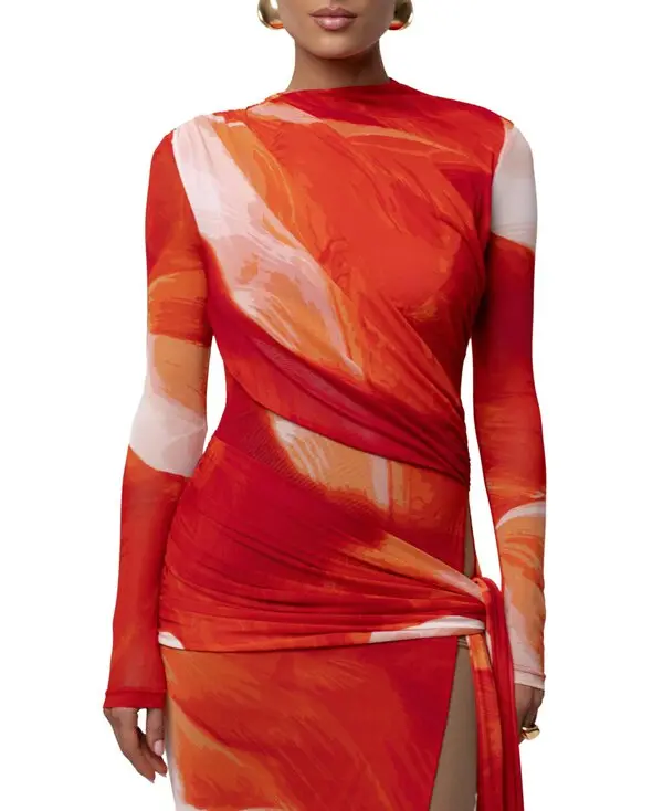 JLUXLABEL Heatwave Mesh Maxi Dress