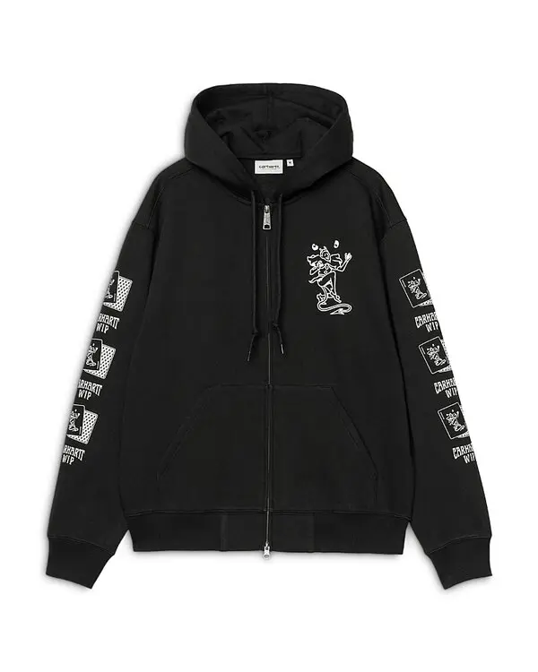 Carhartt Work In Progress Graphic Zip Hoodie - Black