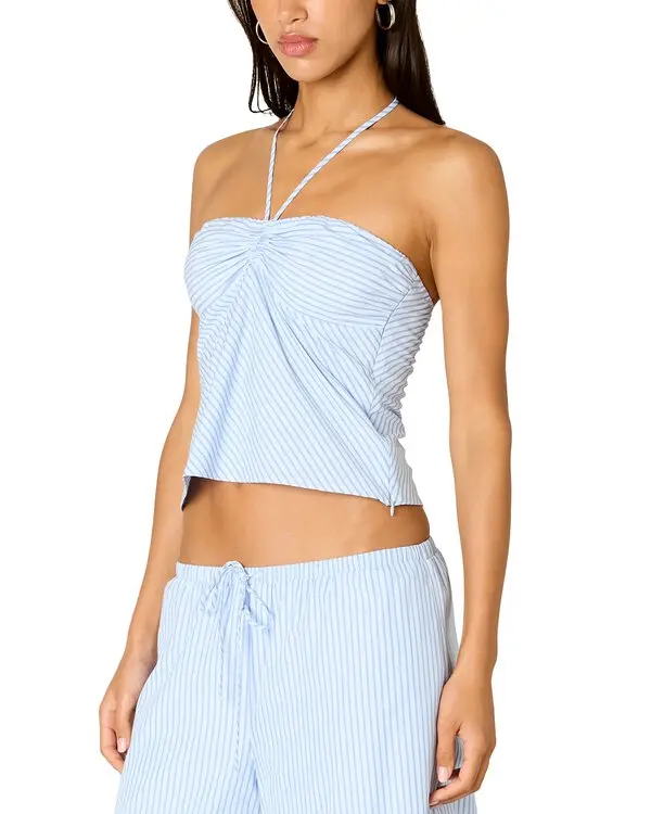 NIA Domenico Striped Halter Top
