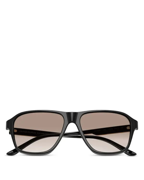 Khaite X Oliver Peoples Aviator 56mm Sunglasses
