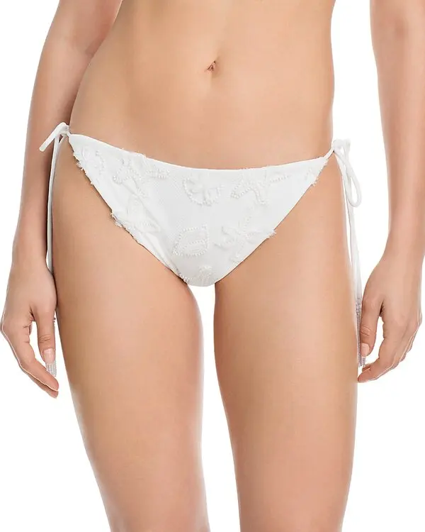 Farm Rio Full Cut Tie Side Bikini Bottom - Coast Shell