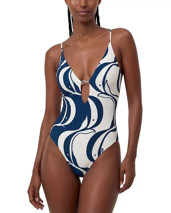 Farm Rio Fish Detail One Piece Swimsuit - Peixe Copa