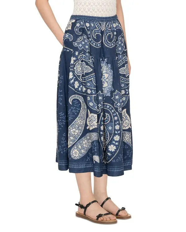 Sea Emelina Printed Midi Skirt