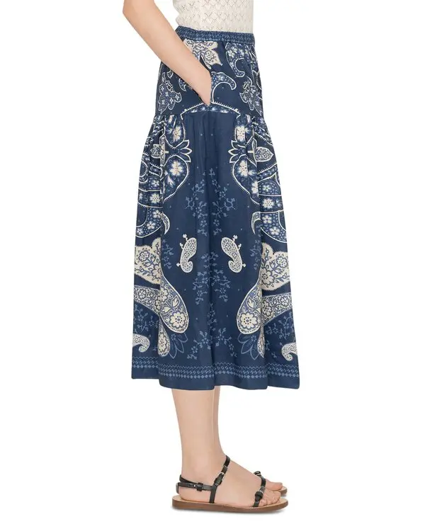 Sea Emelina Printed Midi Skirt