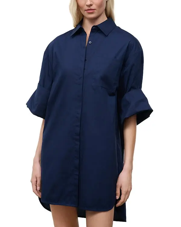 Staud Nico Mini Shirtdress