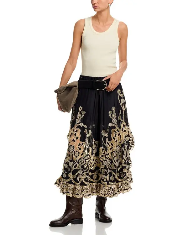 Sea Gracelyn Embroidered Cotton Pants