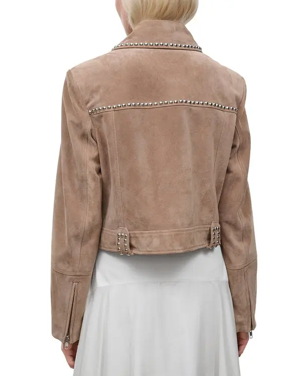 Staud Embellished Suede Jacket