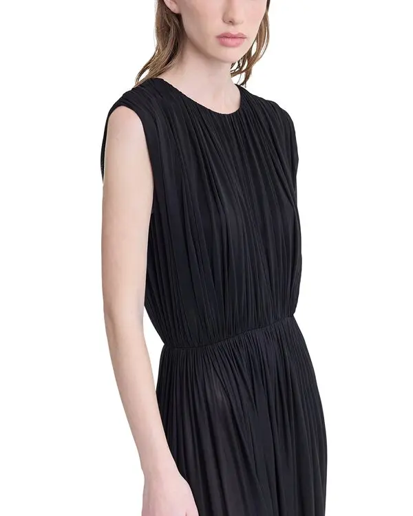 FFORME Leonora Draped Jersey Dress - Black
