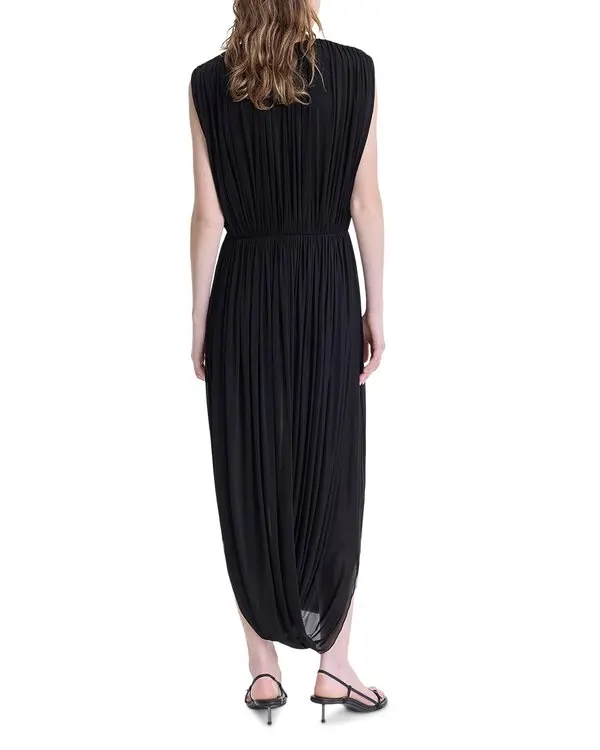 FFORME Leonora Draped Jersey Dress - Black