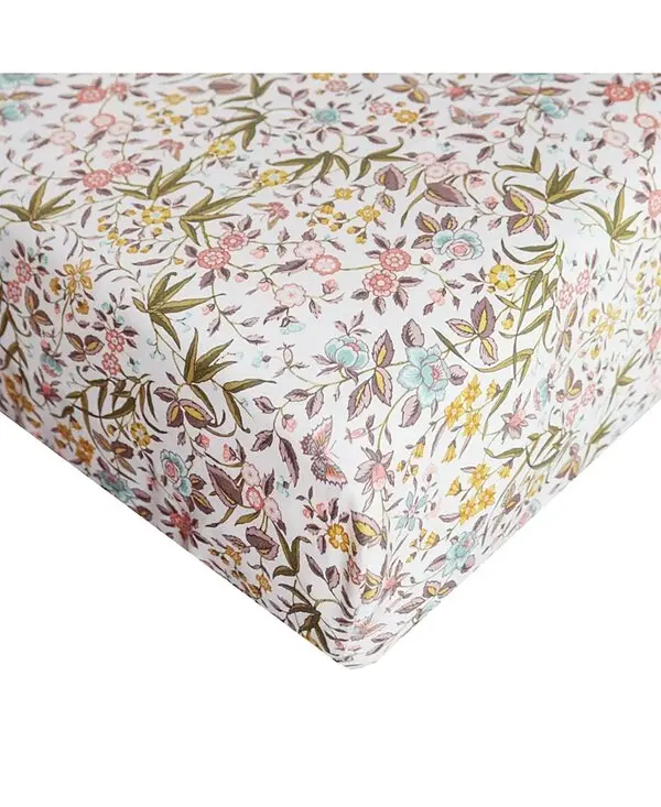 COCO & WOLF Liberty Fabric Fitted Sheet, Twin
