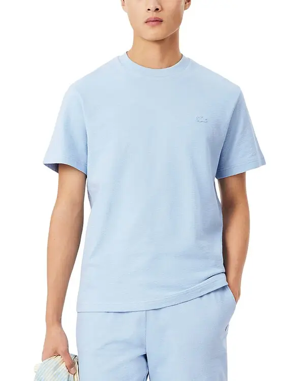 Lacoste Crepe Jersey Tee - Chambray