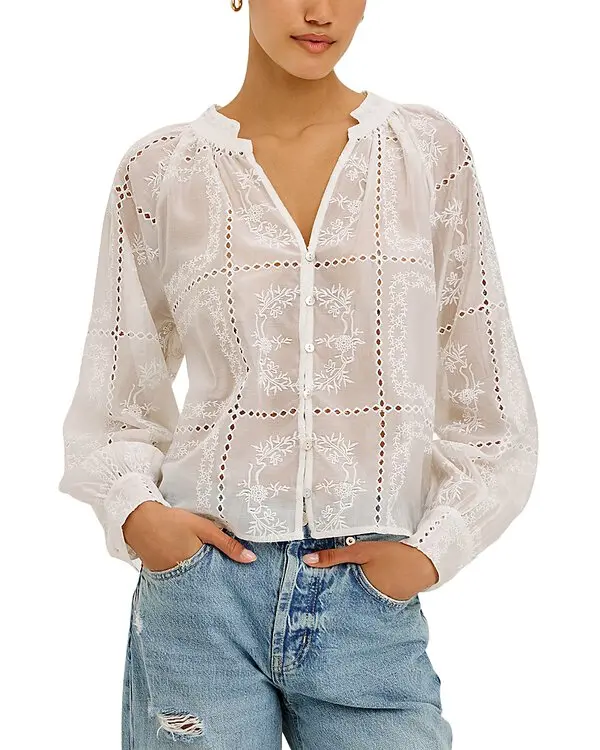 Rails Francine Embroidered Blouse