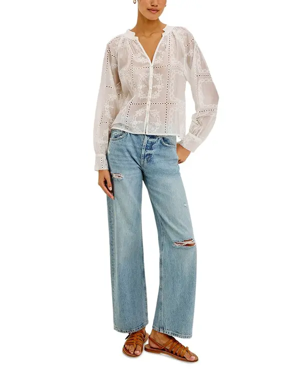 Rails Francine Embroidered Blouse