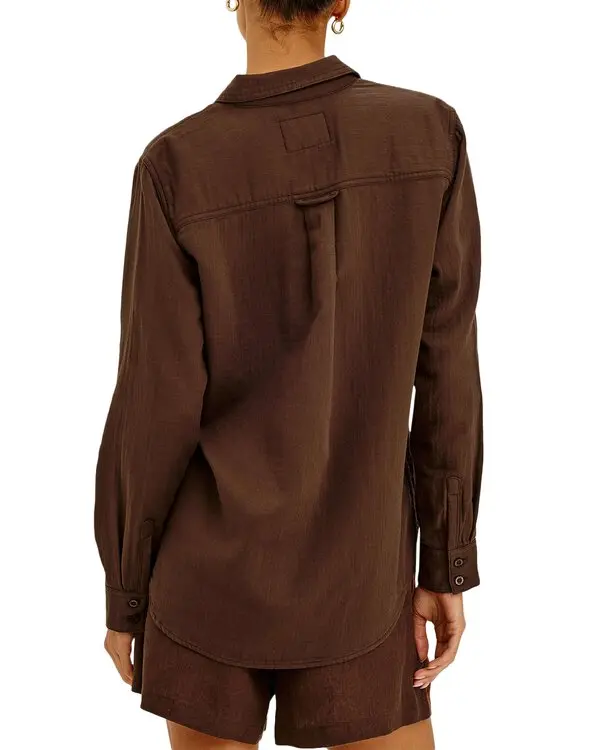 Rails Freeman Cotton Button-up Shirt - Espresso