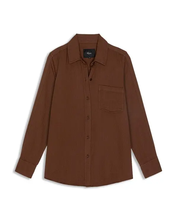 Rails Freeman Cotton Button-up Shirt - Espresso