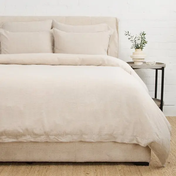 POM POM AT HOME Parker Linen Duvet Set, King - Flax