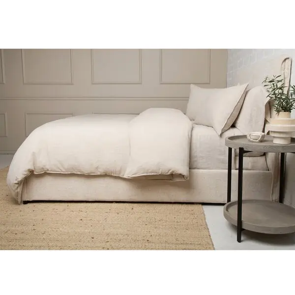 POM POM AT HOME Parker Linen Duvet Set, King - Flax