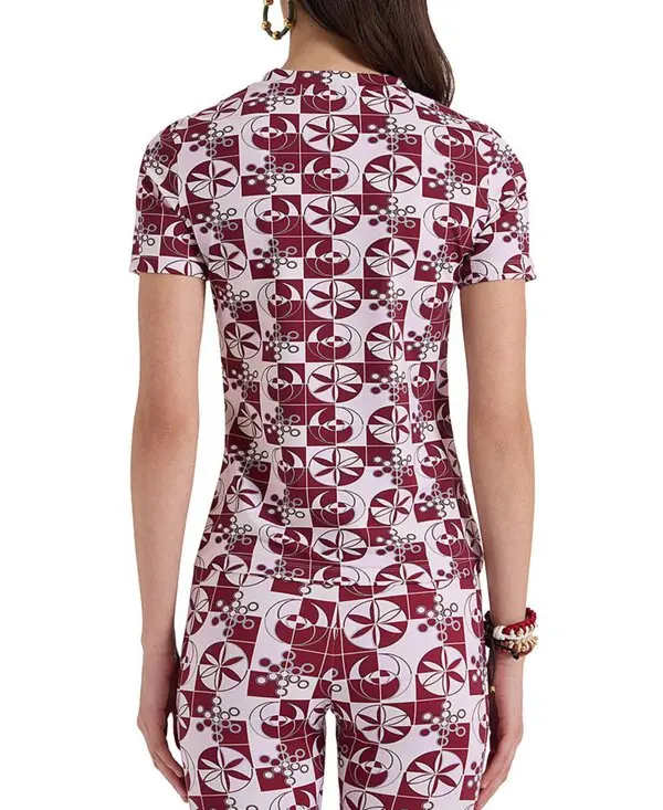 La DoubleJ Jazzercize Geometric Print T-shirt
