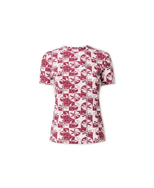 La DoubleJ Jazzercize Geometric Print T-shirt