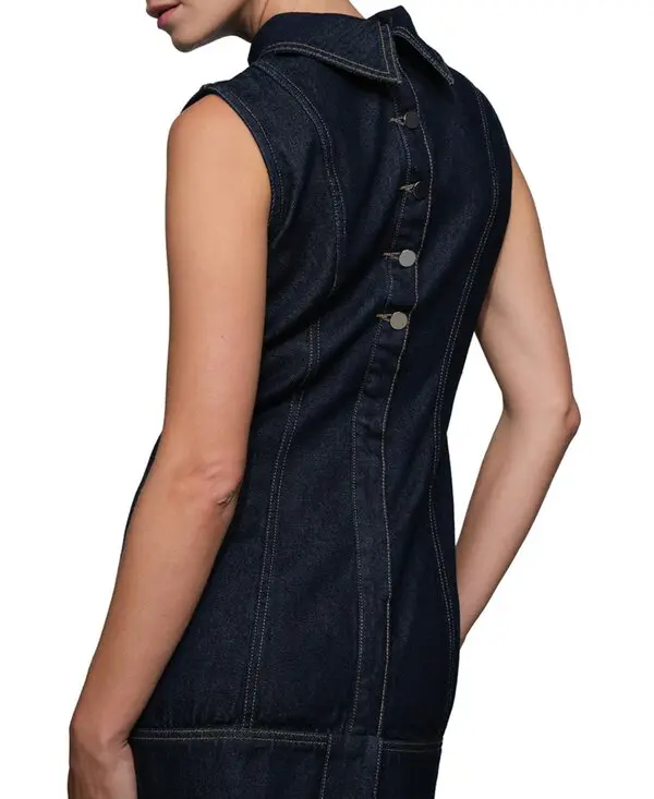 ET OCHS Winslow Denim Mini Dress - Navy