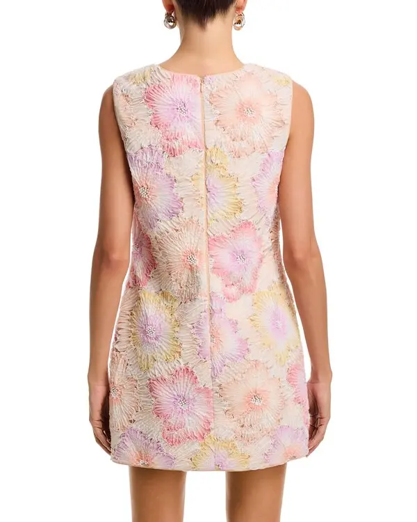 MILLY Ivette Floral Embroidered Dress - Rainbow Multi