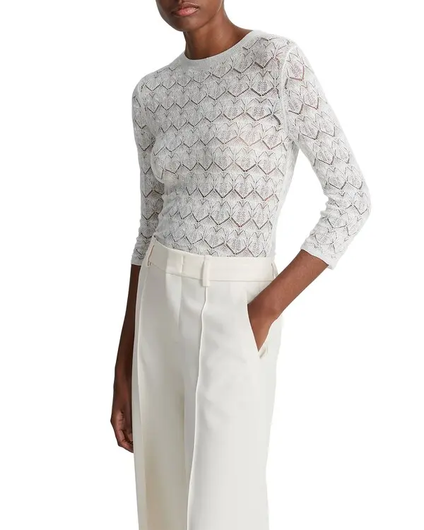 Vince Lace Knit Top