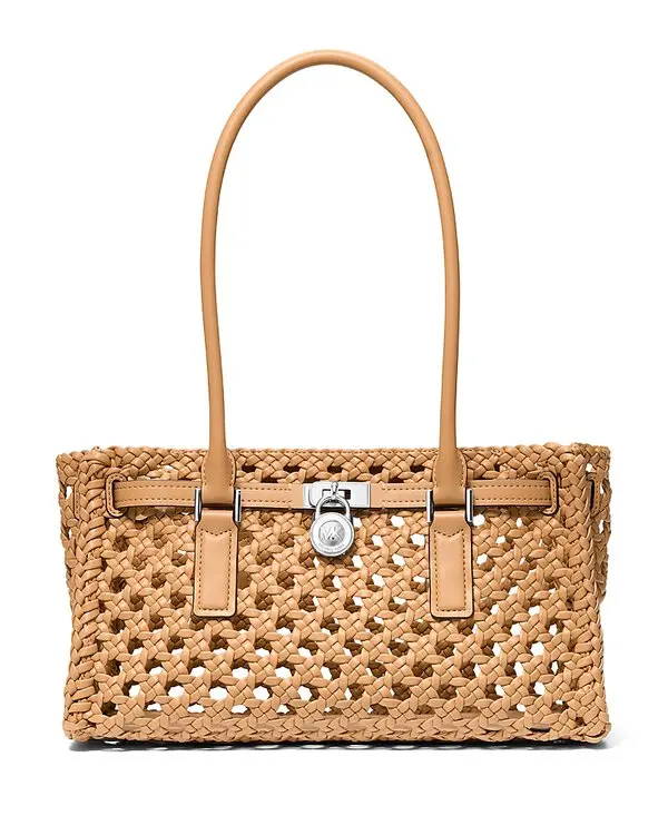 Michael Kors Small Lattice Shoulder Bag - Peanut