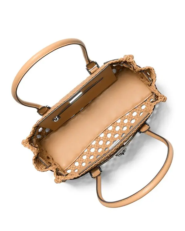Michael Kors Small Lattice Shoulder Bag - Peanut