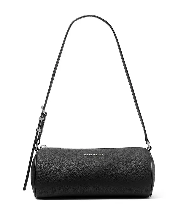 Michael Kors Barrel Leather Pochette - Black