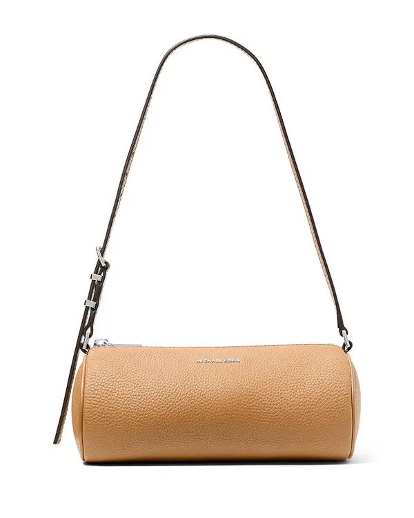 Michael Kors Barrel Leather Pochette - Peanut