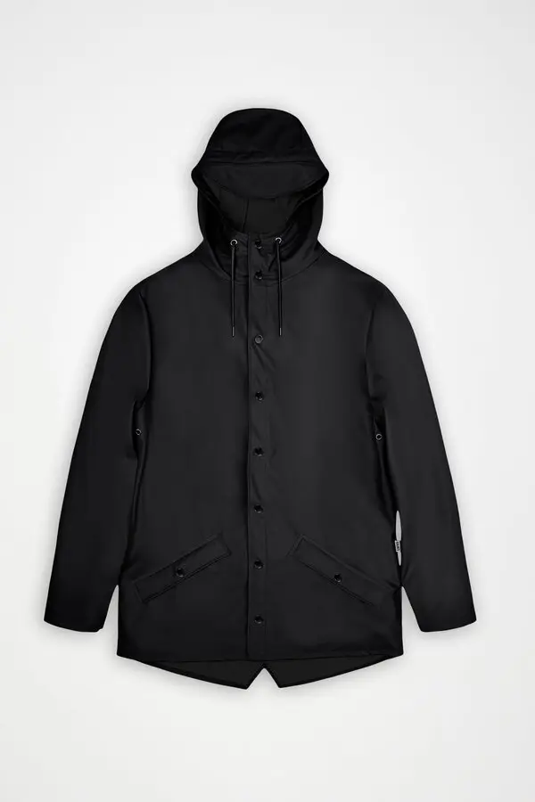 Rains Waterproof Pu Jacket - Black
