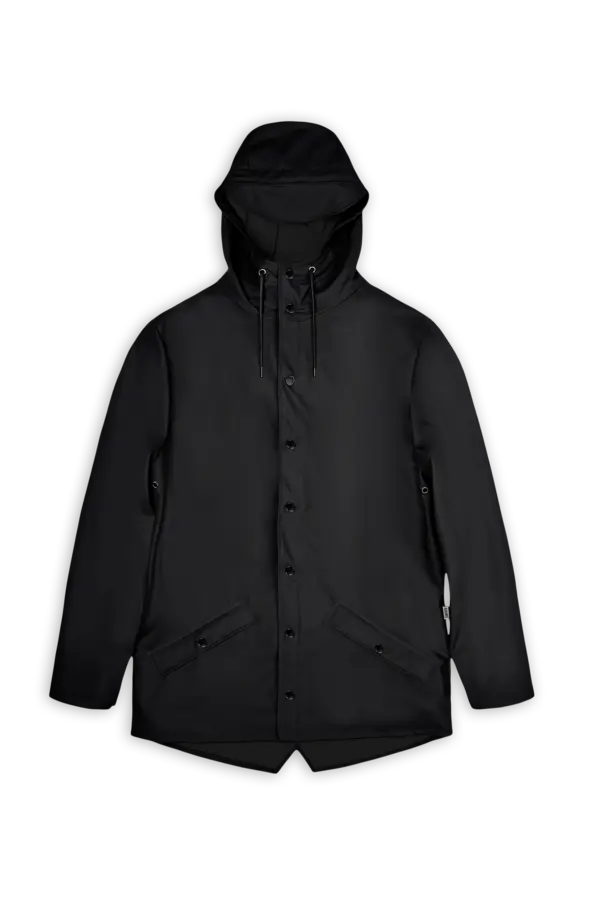 Rains Waterproof Pu Jacket - Black